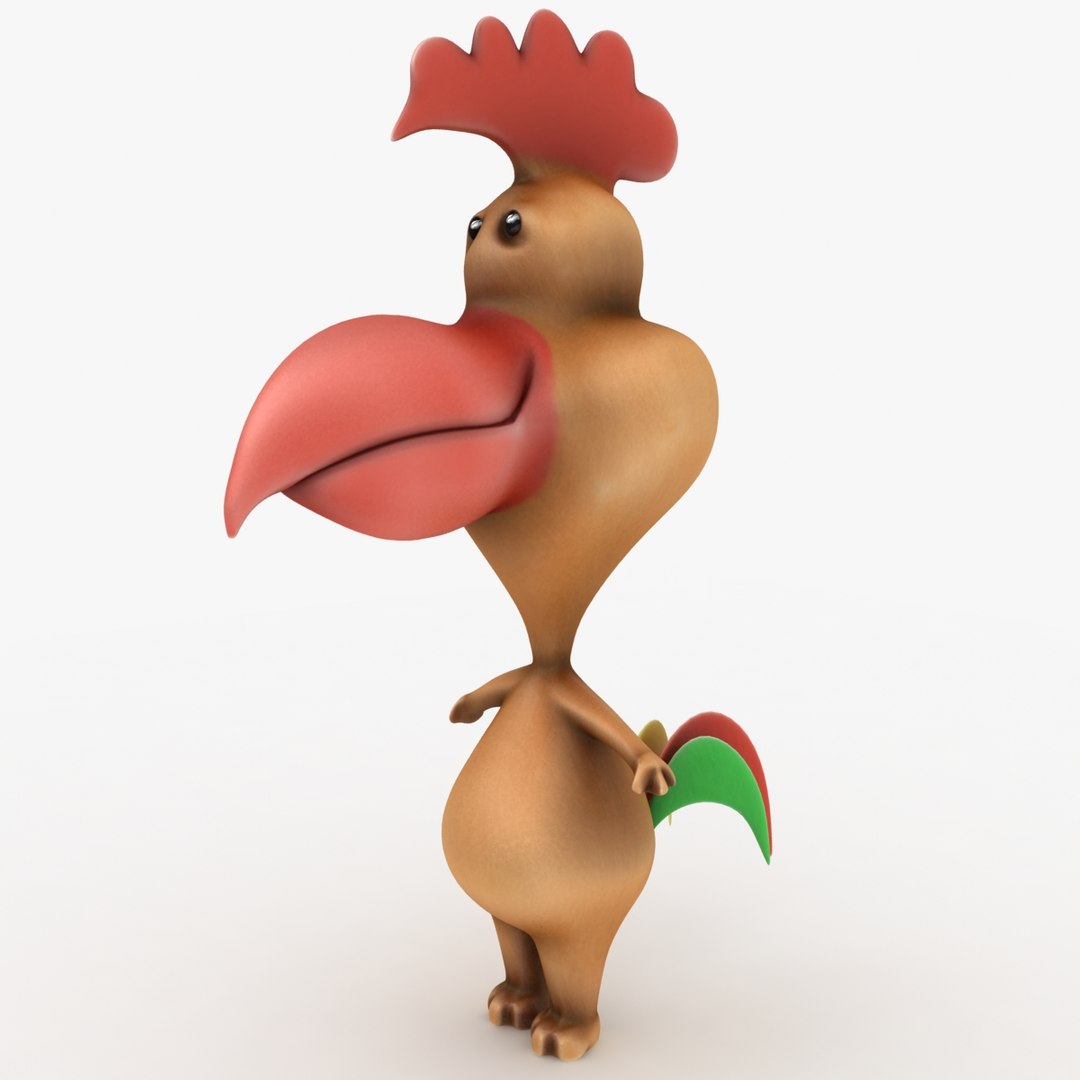 3d Chicken Cartoon Model