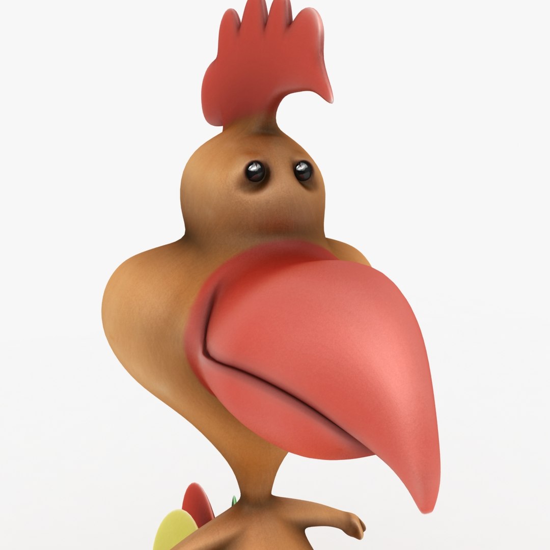 3d Chicken Cartoon Model