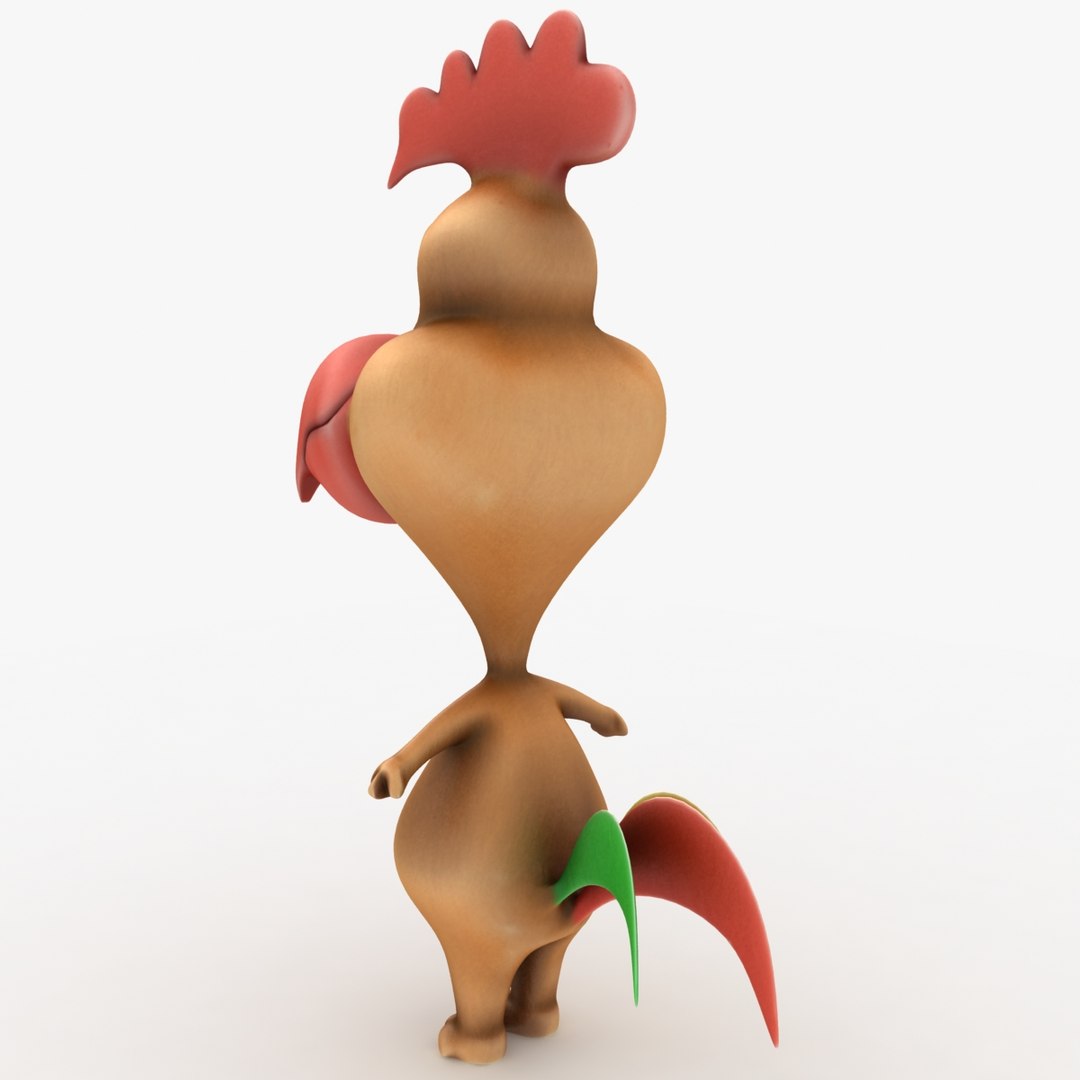 3d Chicken Cartoon Model