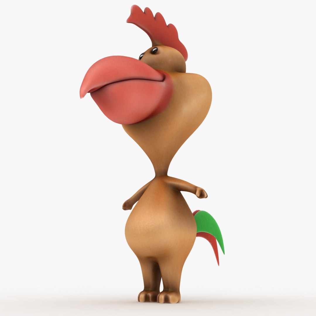 3d Chicken Cartoon Model