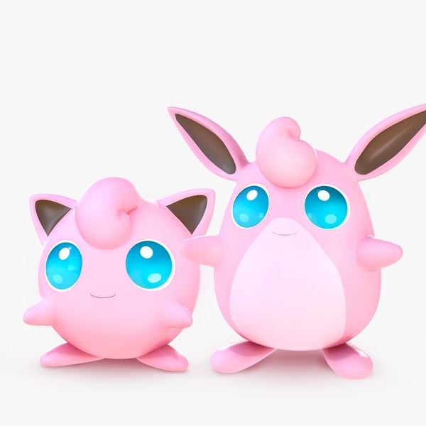 Pokemon Jigglypuff EVOLUTIONS Low-poly 3D 모델 - TurboSquid 2099914