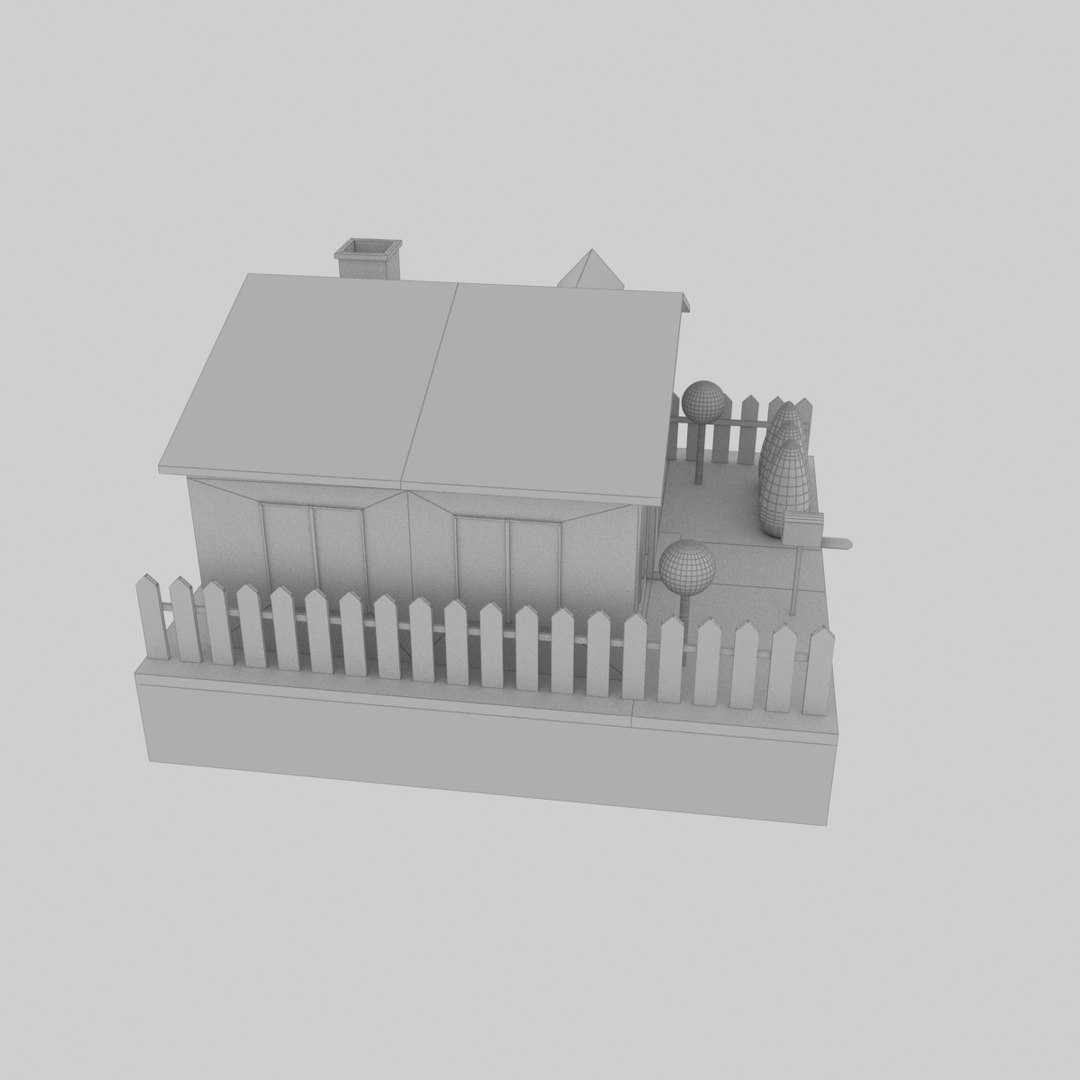 3D Toon House Model - TurboSquid 1234627