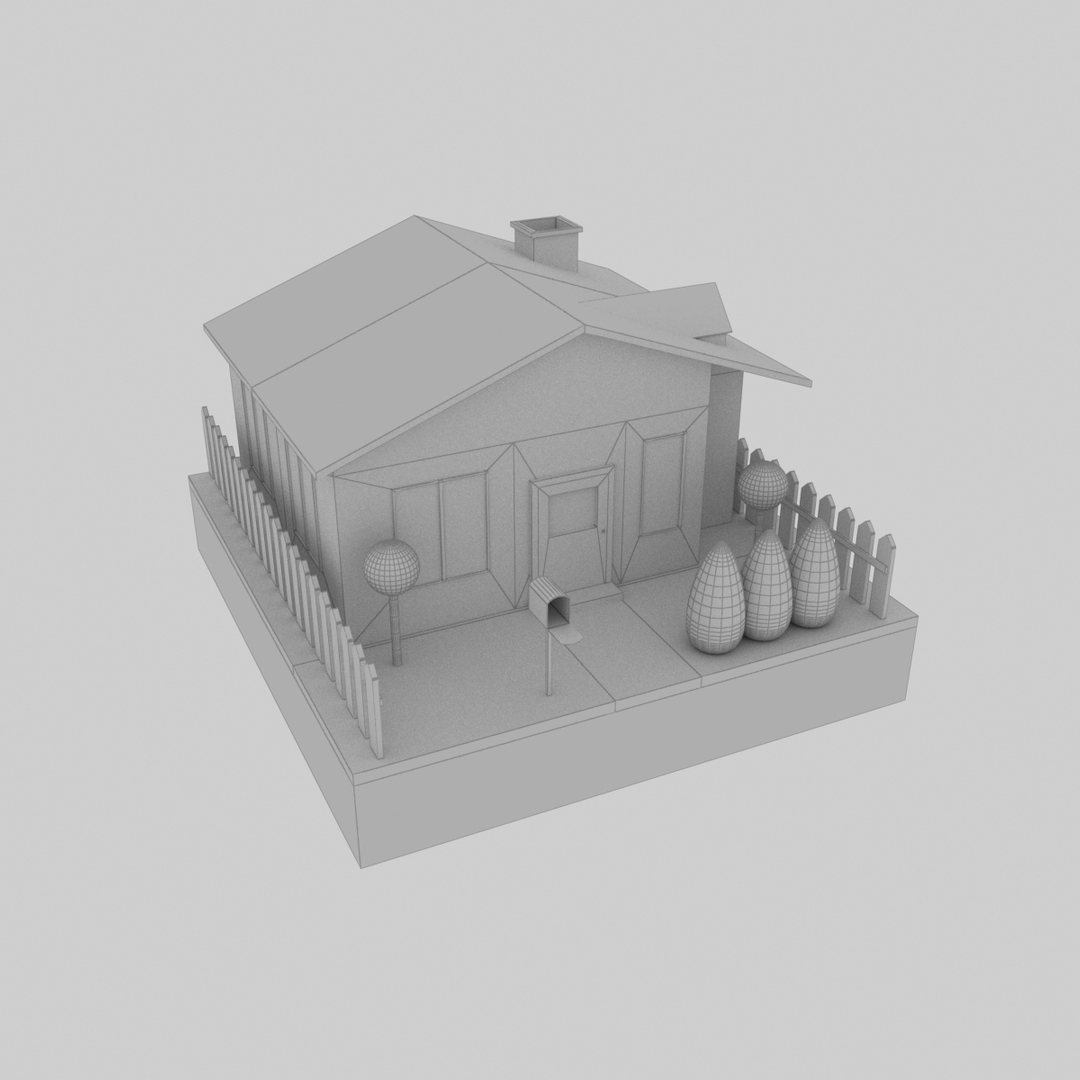 3D Toon House Model - TurboSquid 1234627