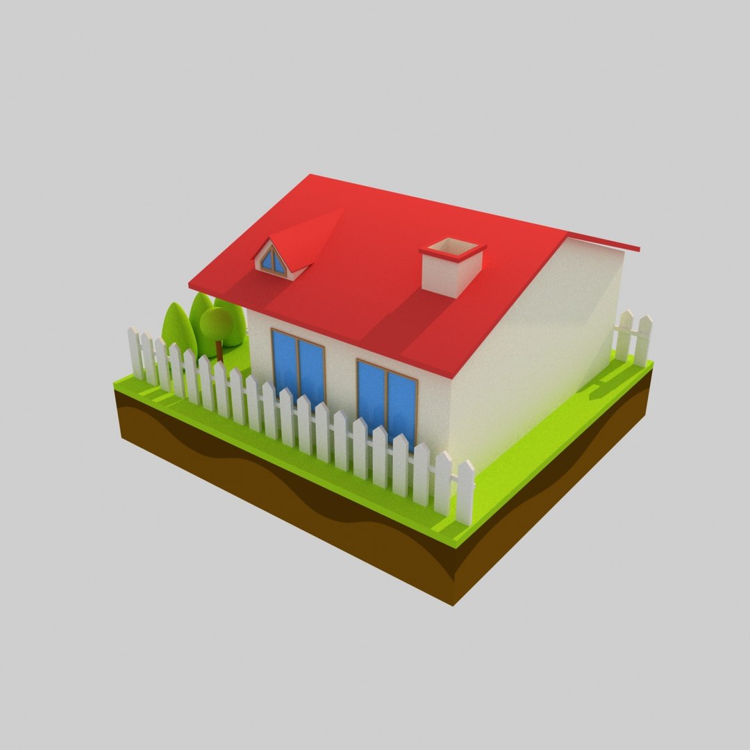 3D Toon House Model - TurboSquid 1234627