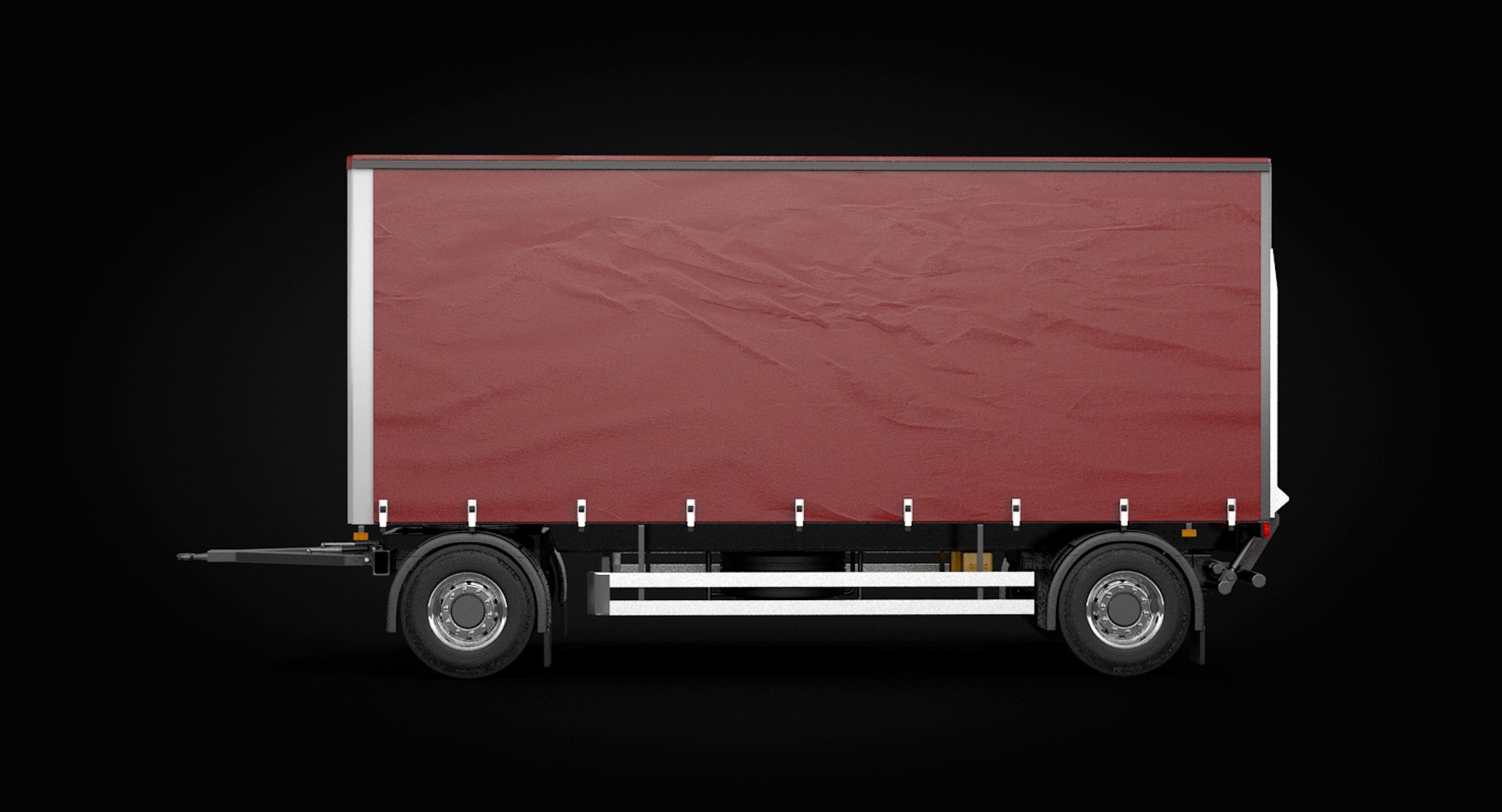 Tautliner 2 Axle Trailer 3D Model - TurboSquid 1209749
