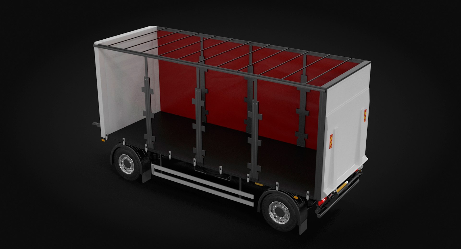 Tautliner 2 Axle Trailer 3D Model - TurboSquid 1209749
