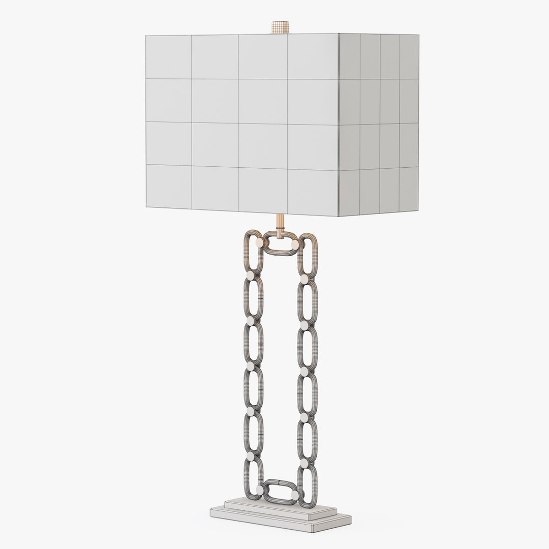 3d Chain Table Lamp Model