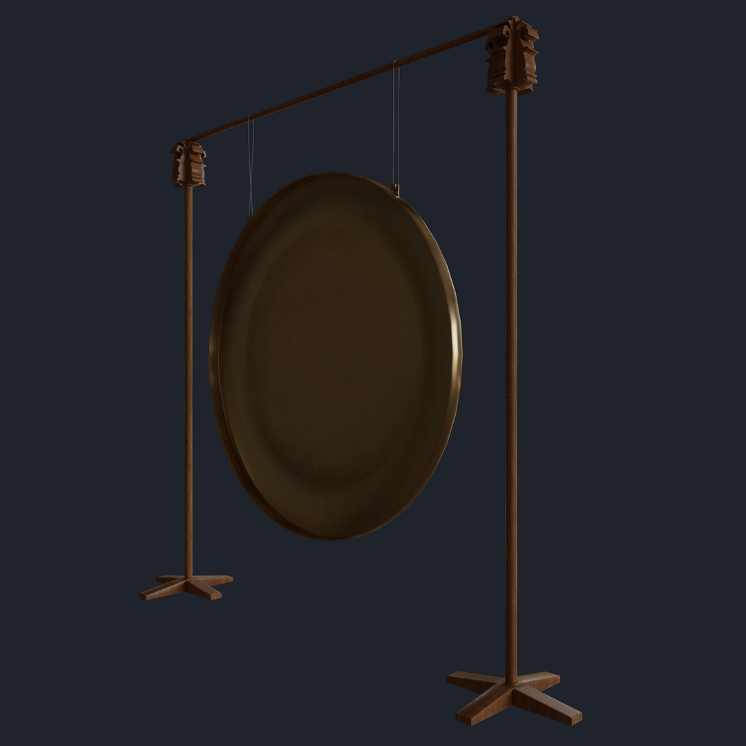 Free 3D gong brass metalness model - TurboSquid 1693532