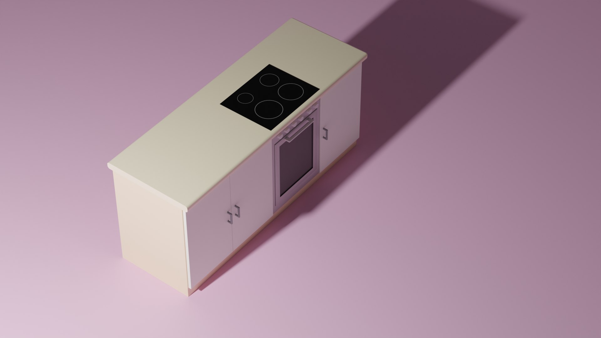 3D Model Kitchen Counter - TurboSquid 1885502