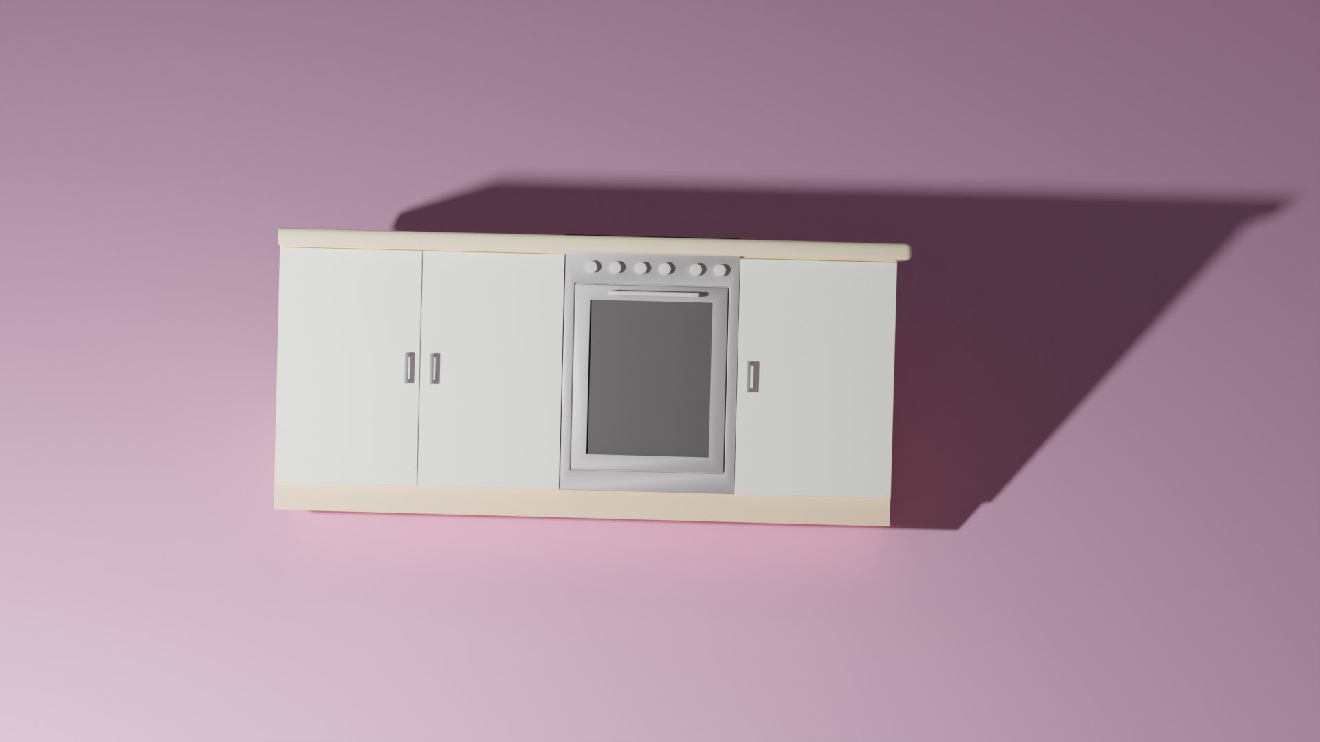 3D Model Kitchen Counter - TurboSquid 1885502