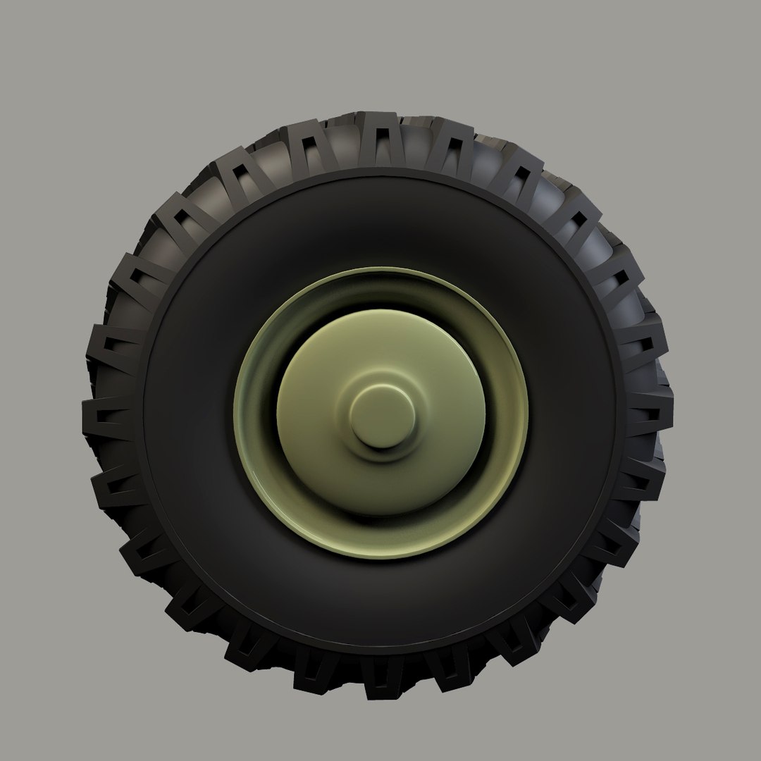 Heavy Vehicle Wheel 3d Model