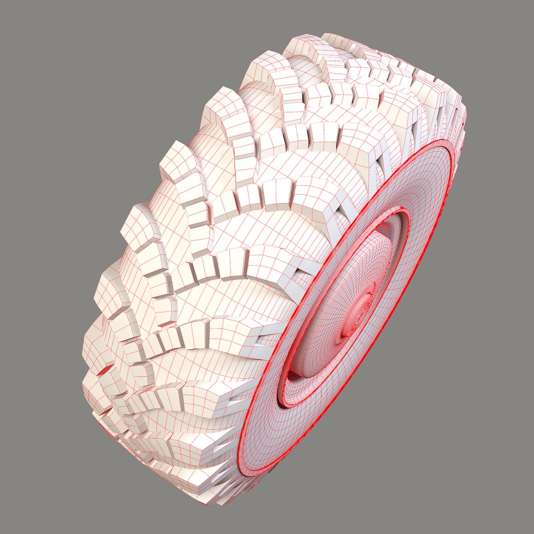 Heavy Vehicle Wheel 3d Model