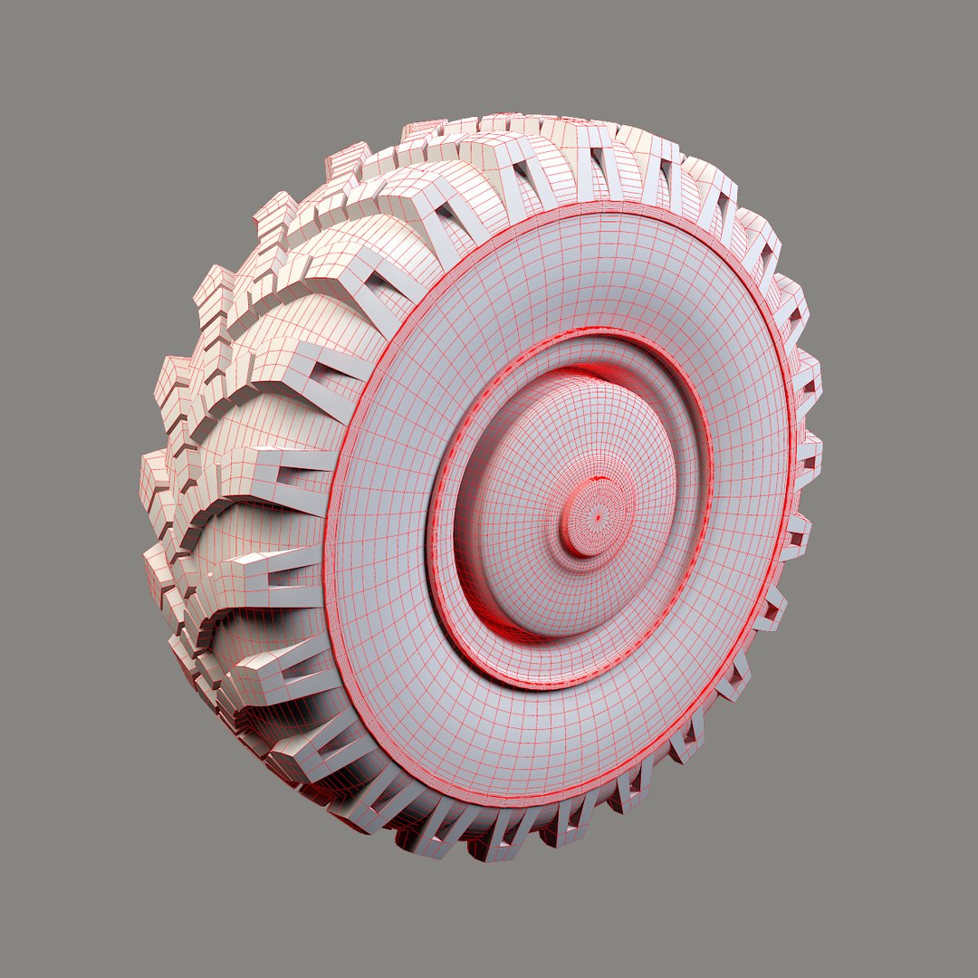 Heavy Vehicle Wheel 3d Model