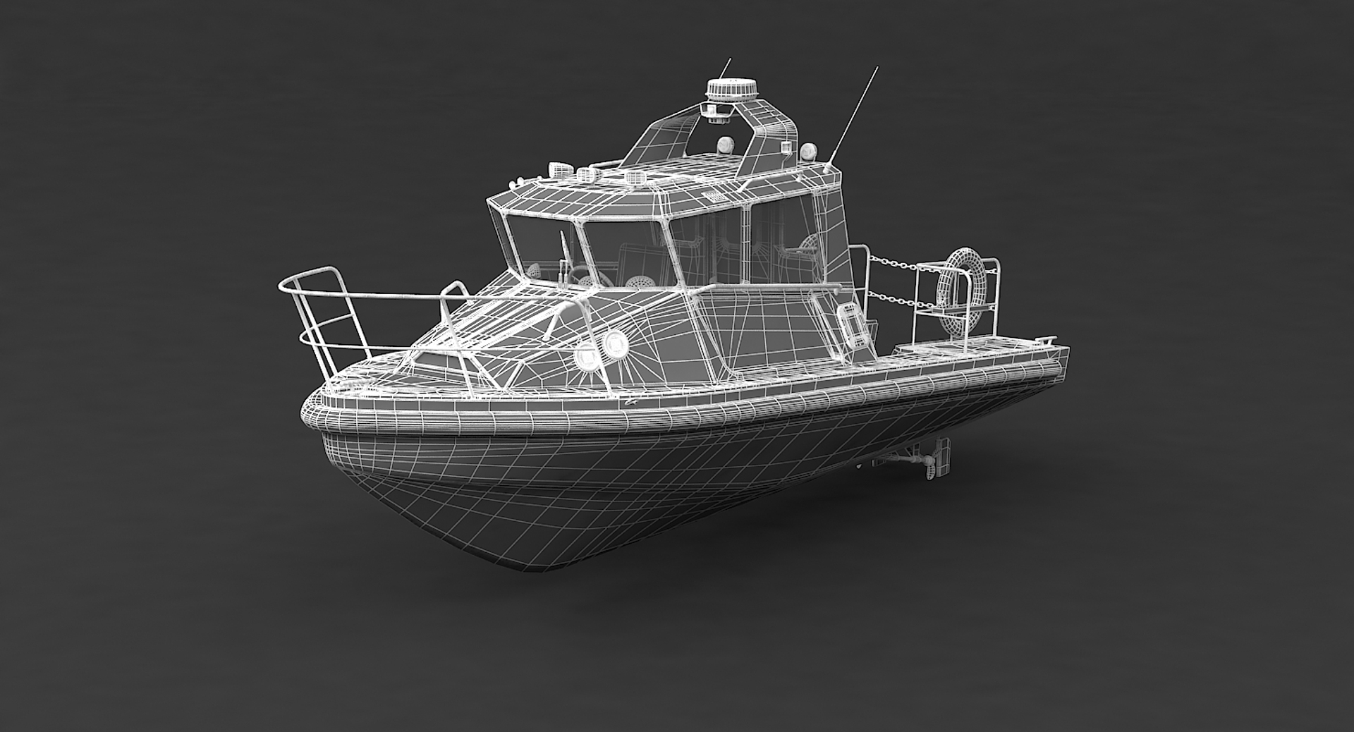 Pilot Boat Ship 3d Max