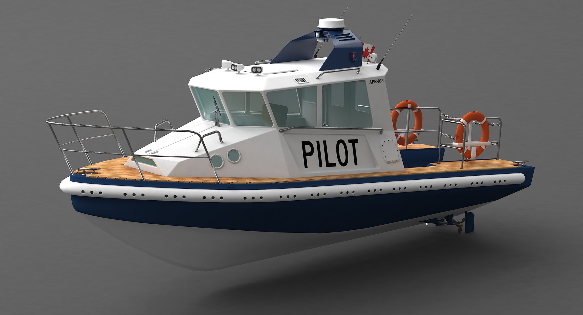 Pilot Boat Ship 3d Max