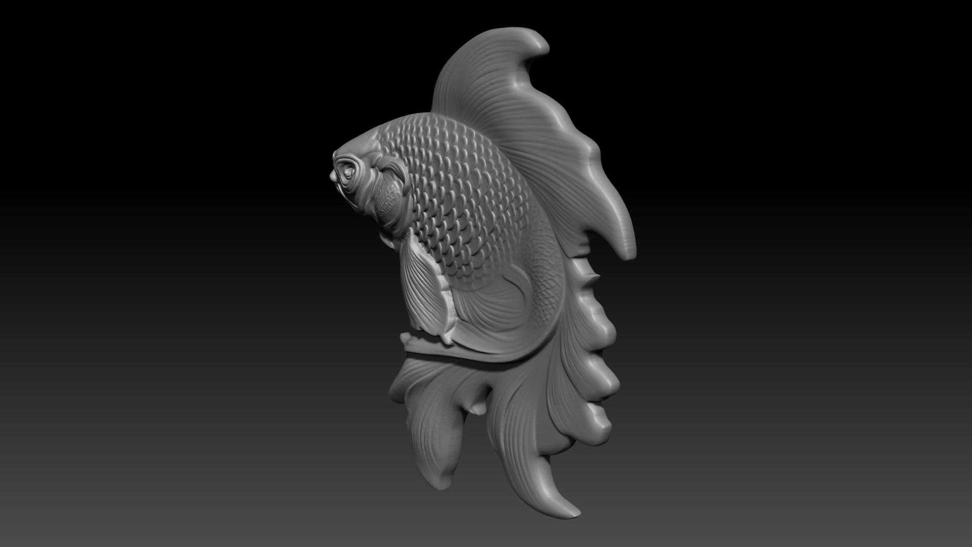 Bas Relief Fish 08 240506 3D Print Model Model - TurboSquid 2291174