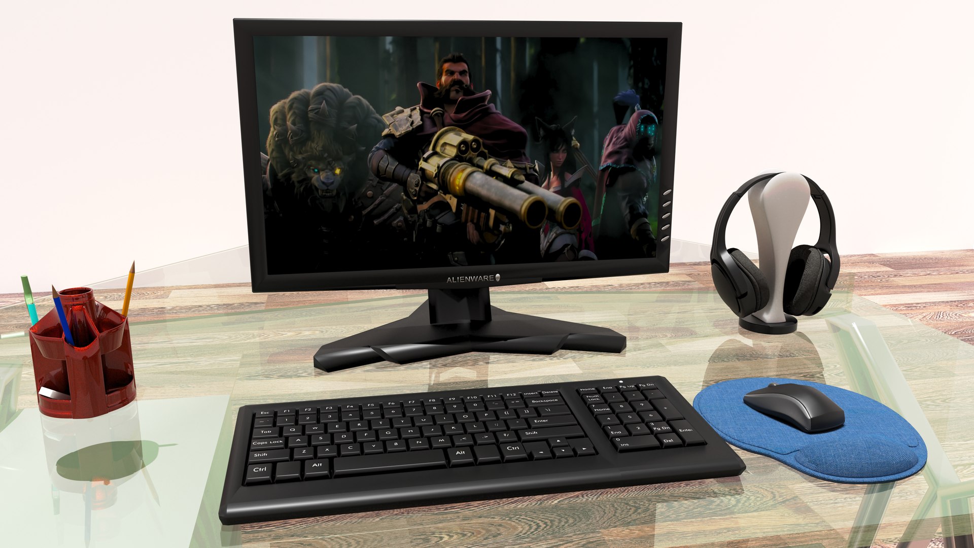 3D Gaming Setup 8K - TurboSquid 2207848