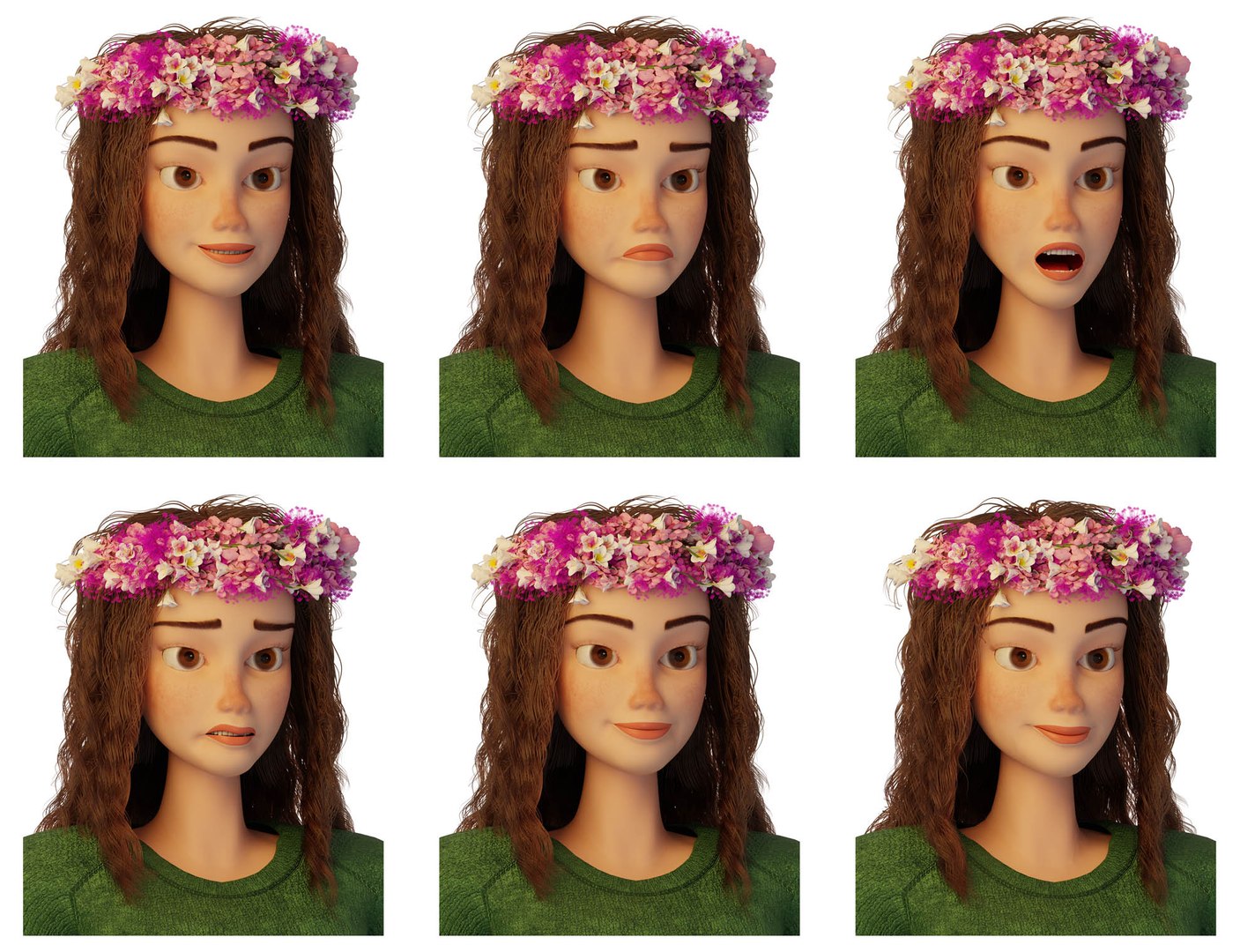 3D 3D Stylized Female Cartoon Character - TurboSquid 2249443