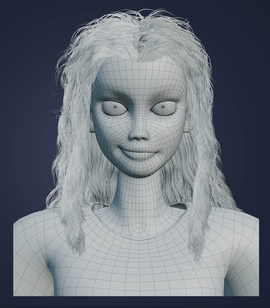 3D 3D Stylized Female Cartoon Character - TurboSquid 2249443