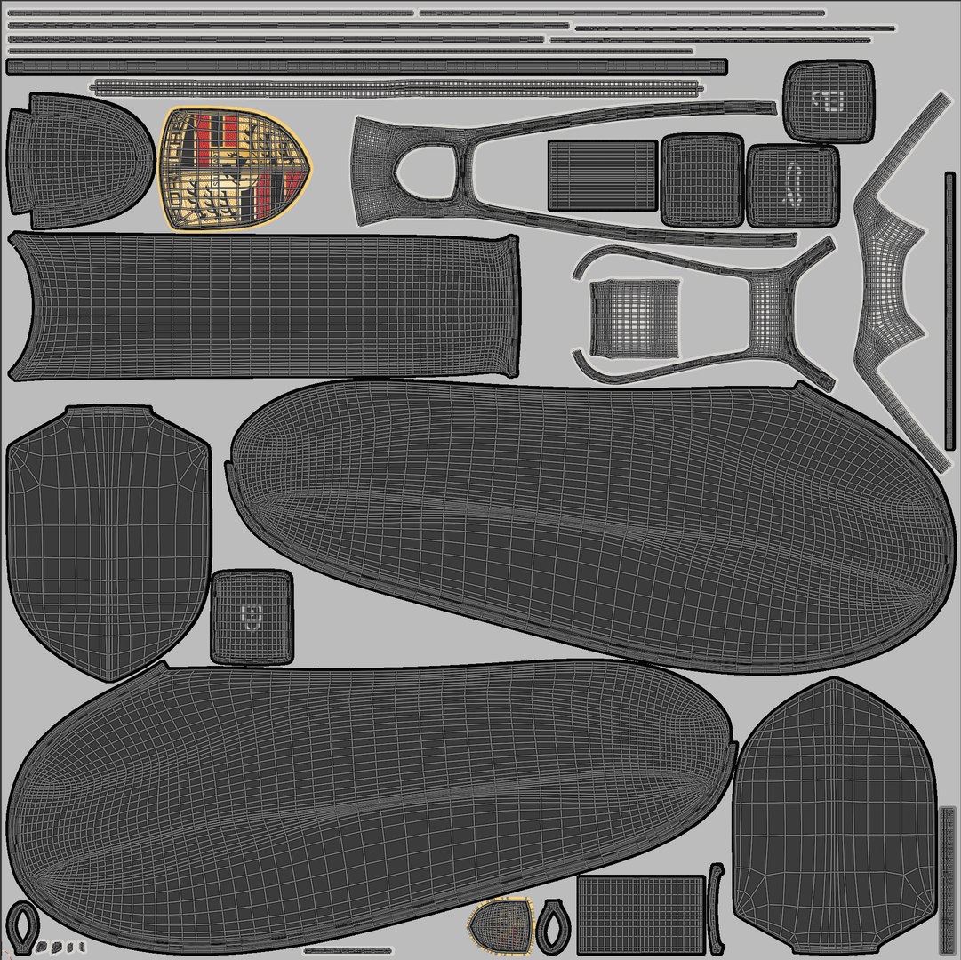Key Porsche With A Keychain 3D Model - TurboSquid 2293497