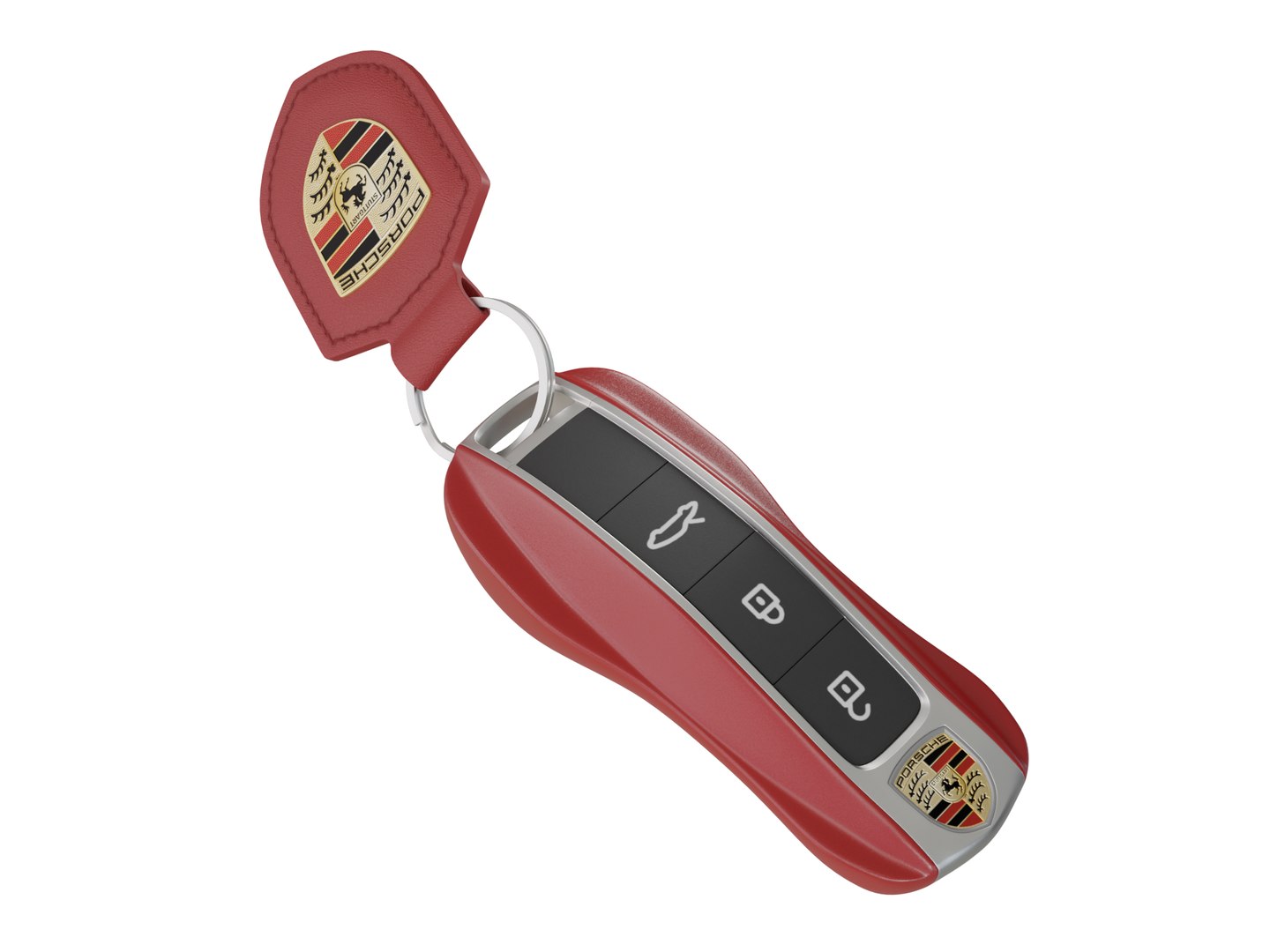 Key Porsche With A Keychain 3D Model - TurboSquid 2293497