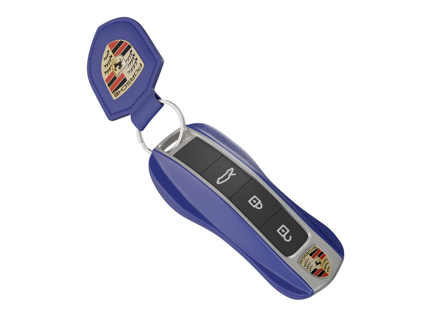 Key Porsche With A Keychain 3D Model - TurboSquid 2293497