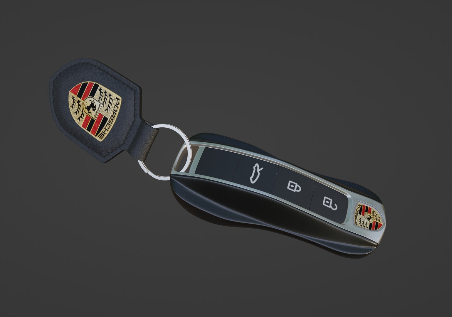 Key Porsche With A Keychain 3D Model - TurboSquid 2293497