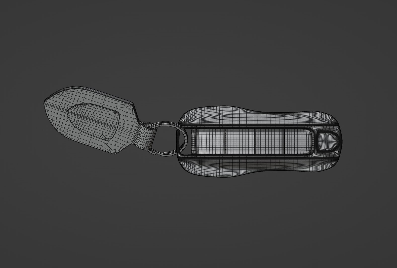 Key Porsche With A Keychain 3D Model - TurboSquid 2293497