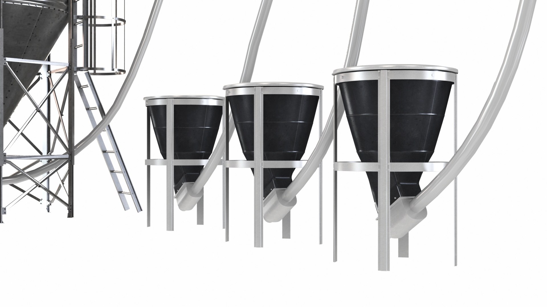 3D Farm Silo Automatic Feeding System - TurboSquid 2019923