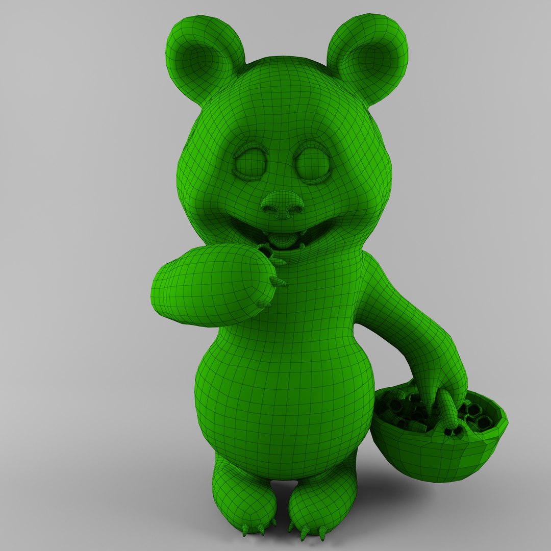Toy Bear Raspberry 3D Model - TurboSquid 1242921