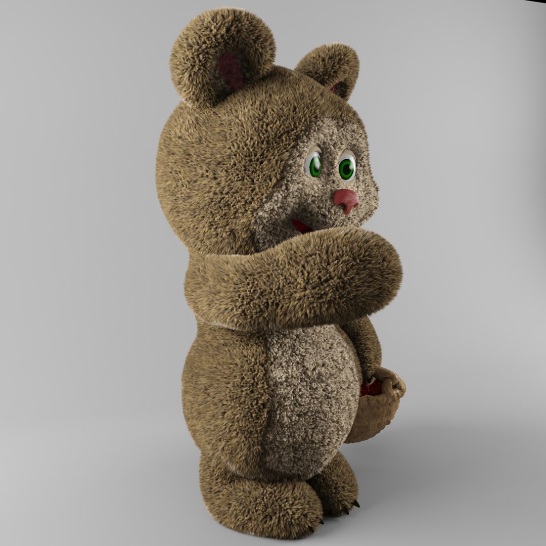 Toy Bear Raspberry 3D Model - TurboSquid 1242921