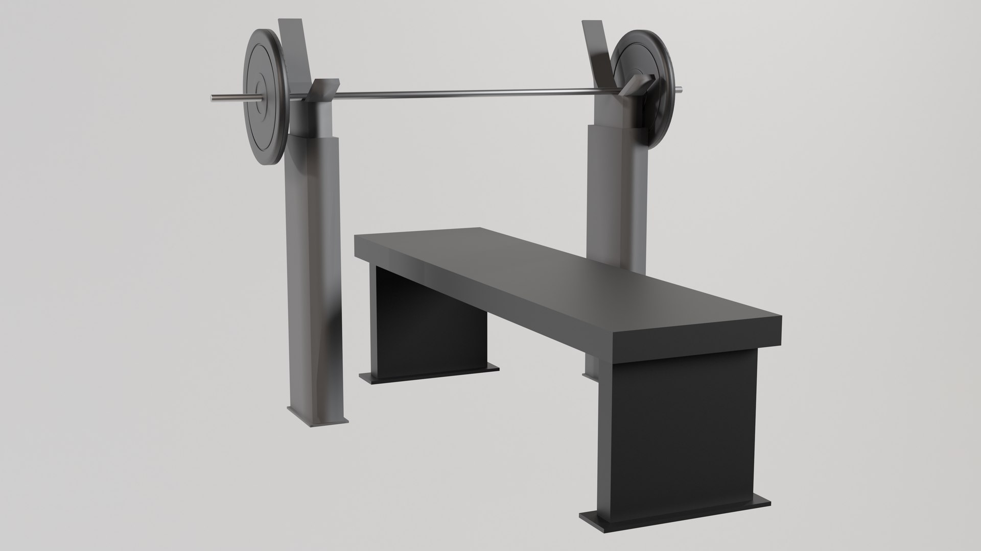 Bench For Bench Press Model - TurboSquid 1976646