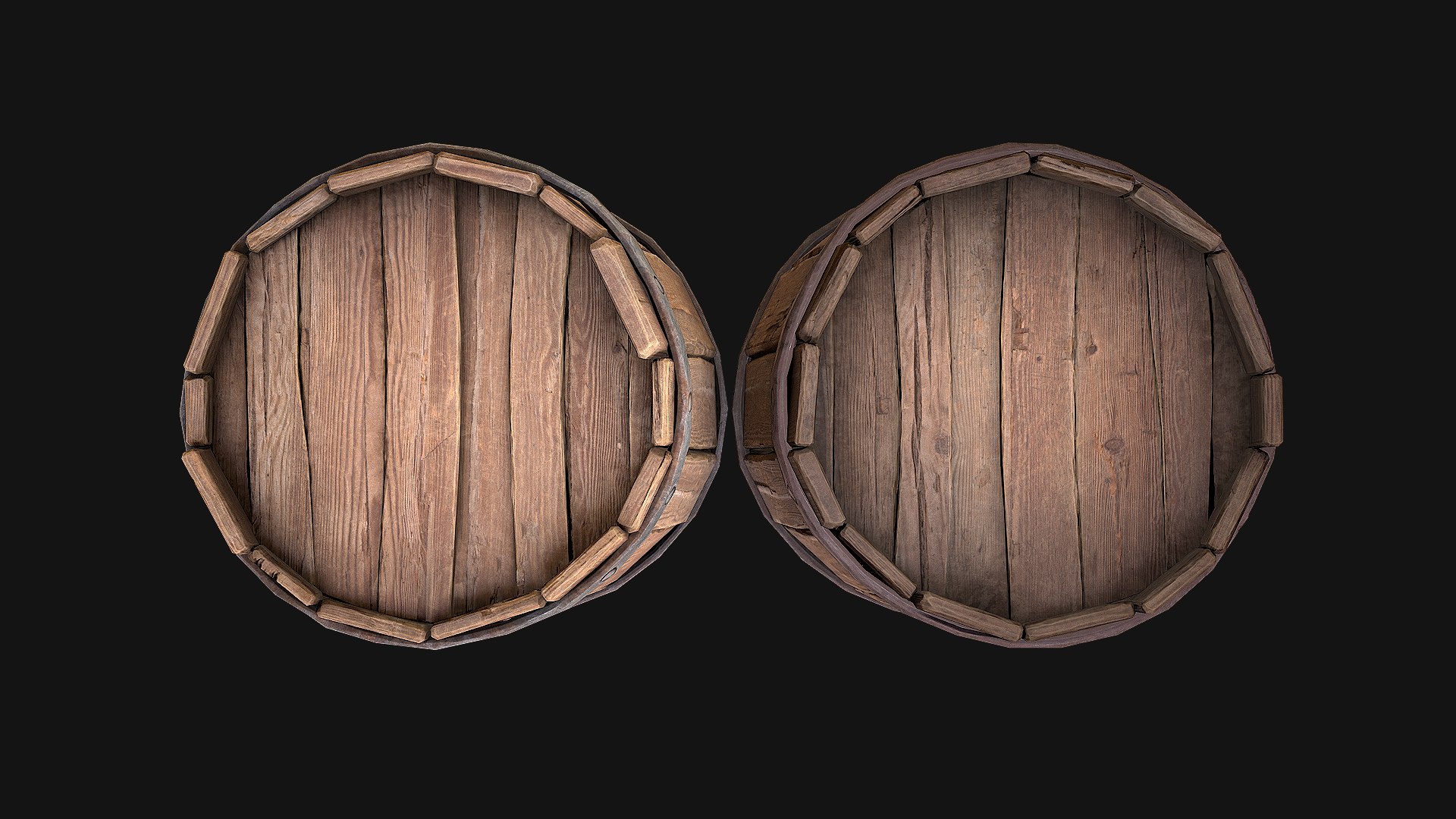 Medieval Wooden Barrel Model - TurboSquid 1920233