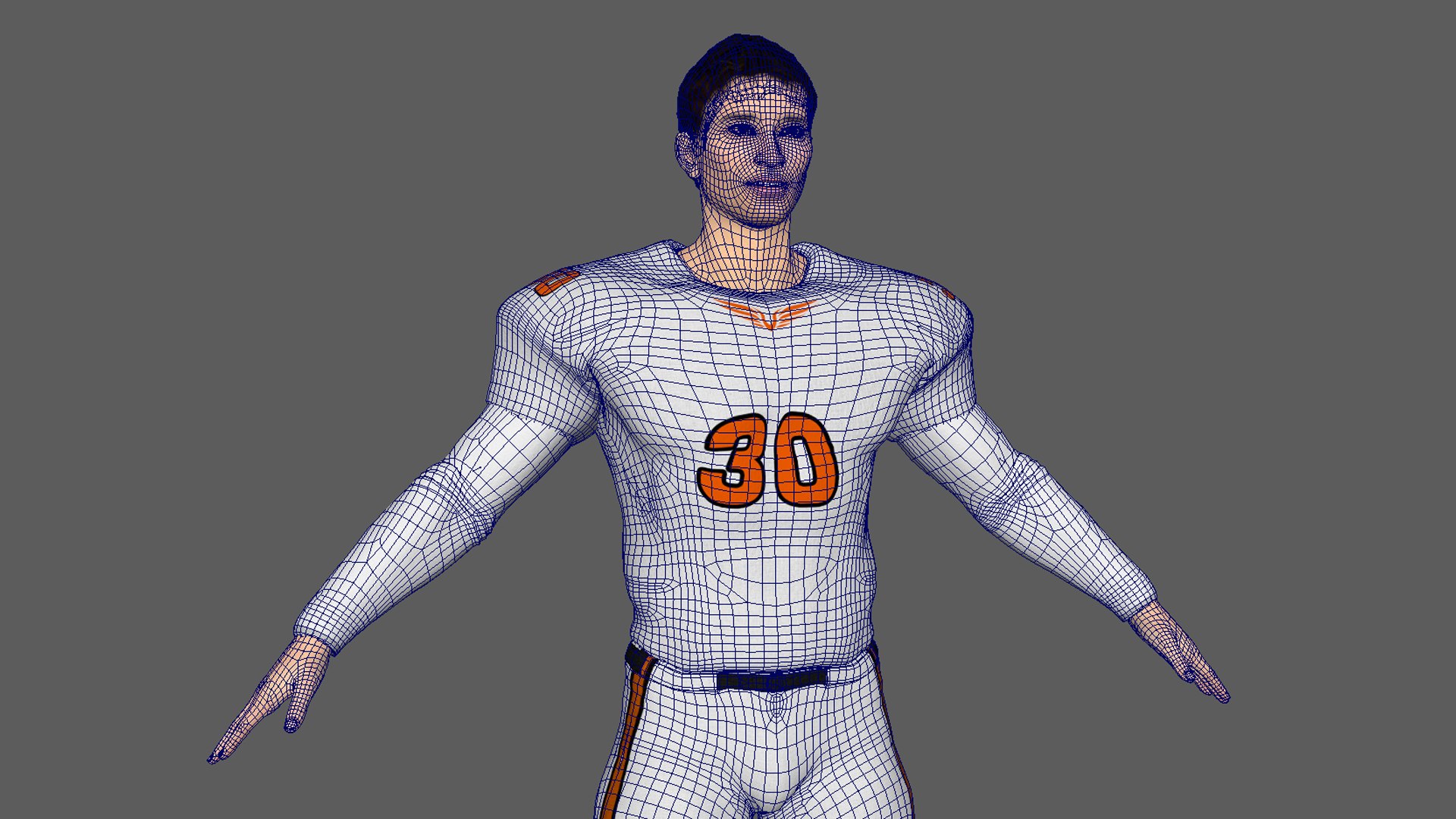 3D Model American Football Player V10 - TurboSquid 1801120