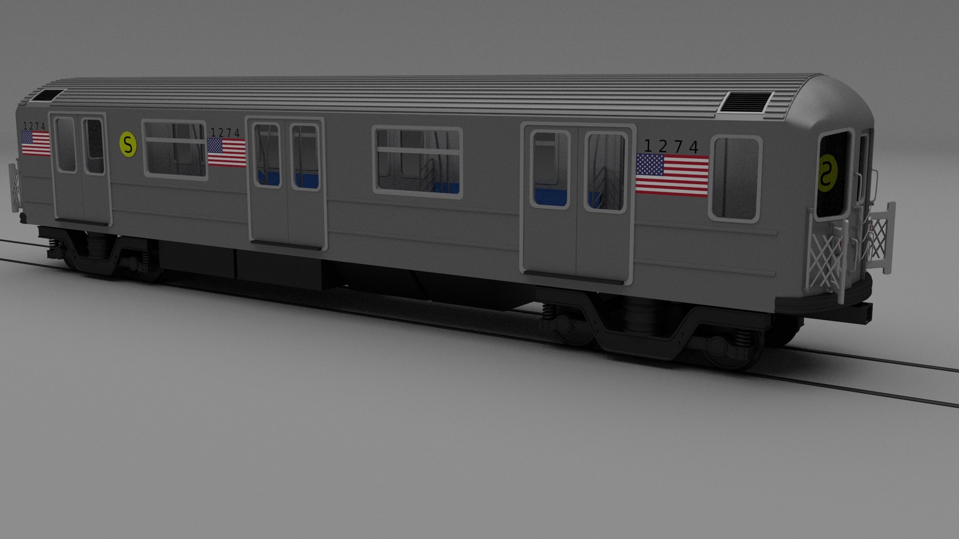 3d New York Subway Train Model