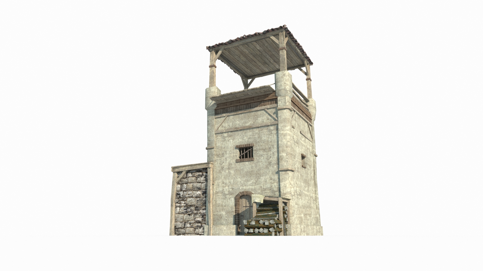 3D Ancient Watchtower Defense Tower - TurboSquid 2175874
