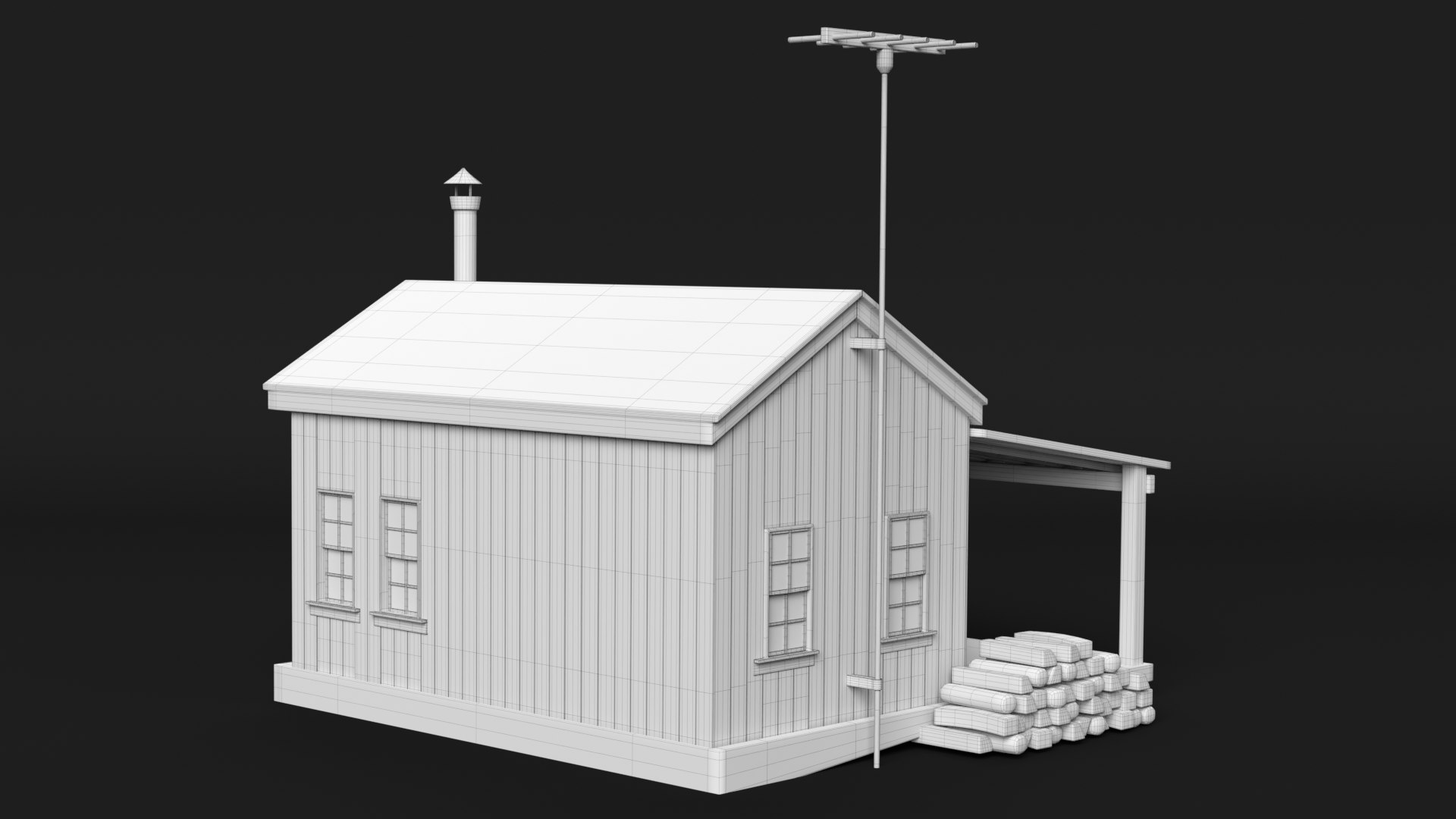 3D rustic cabin model - TurboSquid 1632587