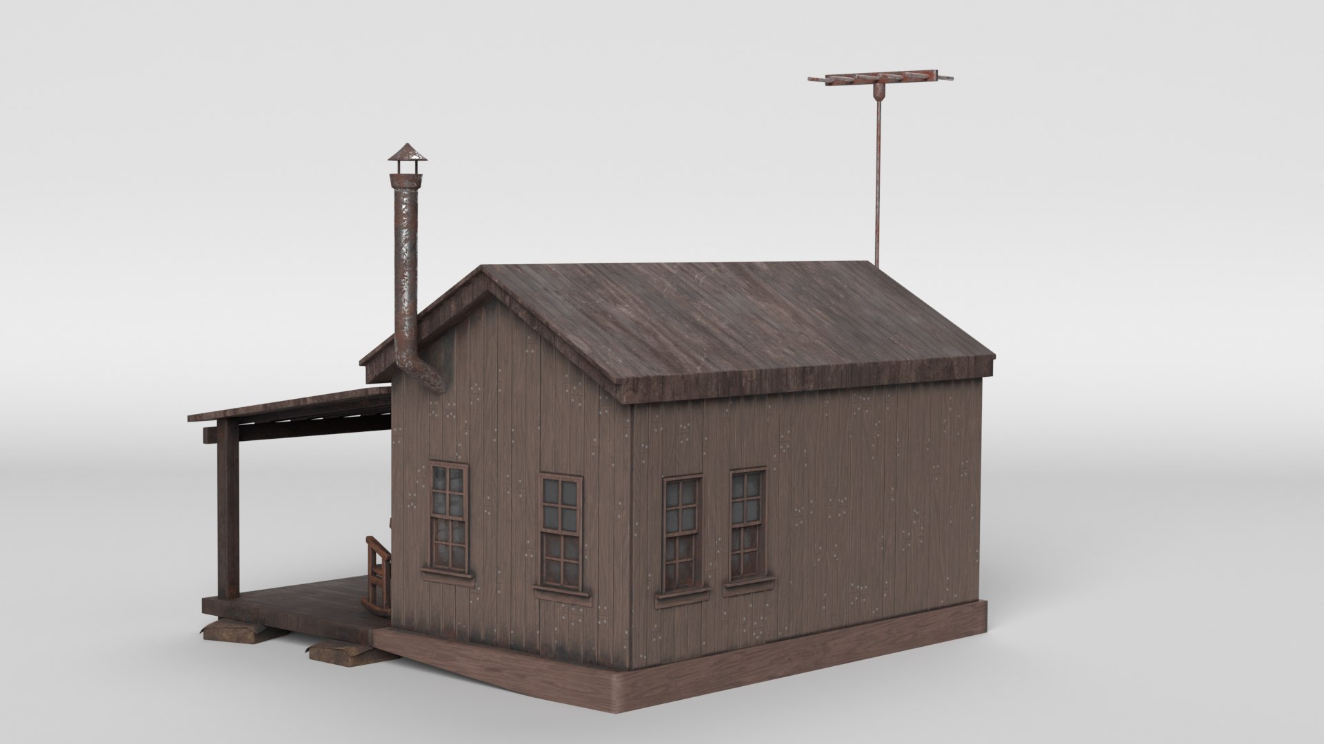 3D rustic cabin model - TurboSquid 1632587