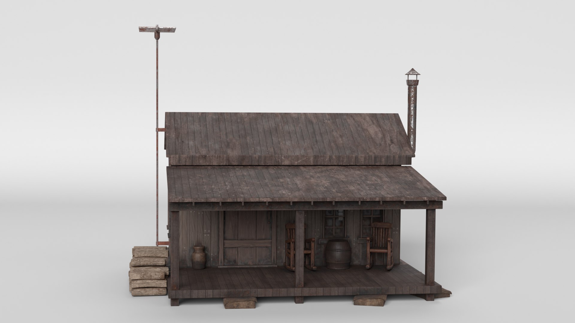 3D rustic cabin model - TurboSquid 1632587