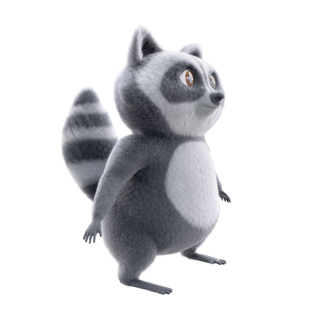 3D Raccoon 3d model cartoon character model - TurboSquid 2028148