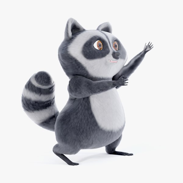 modelo 3d Raccoon cartoon character - TurboSquid 2028148