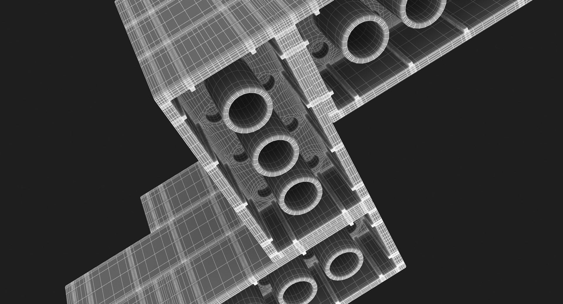 3d Model Realistic Lego Bricks Shape