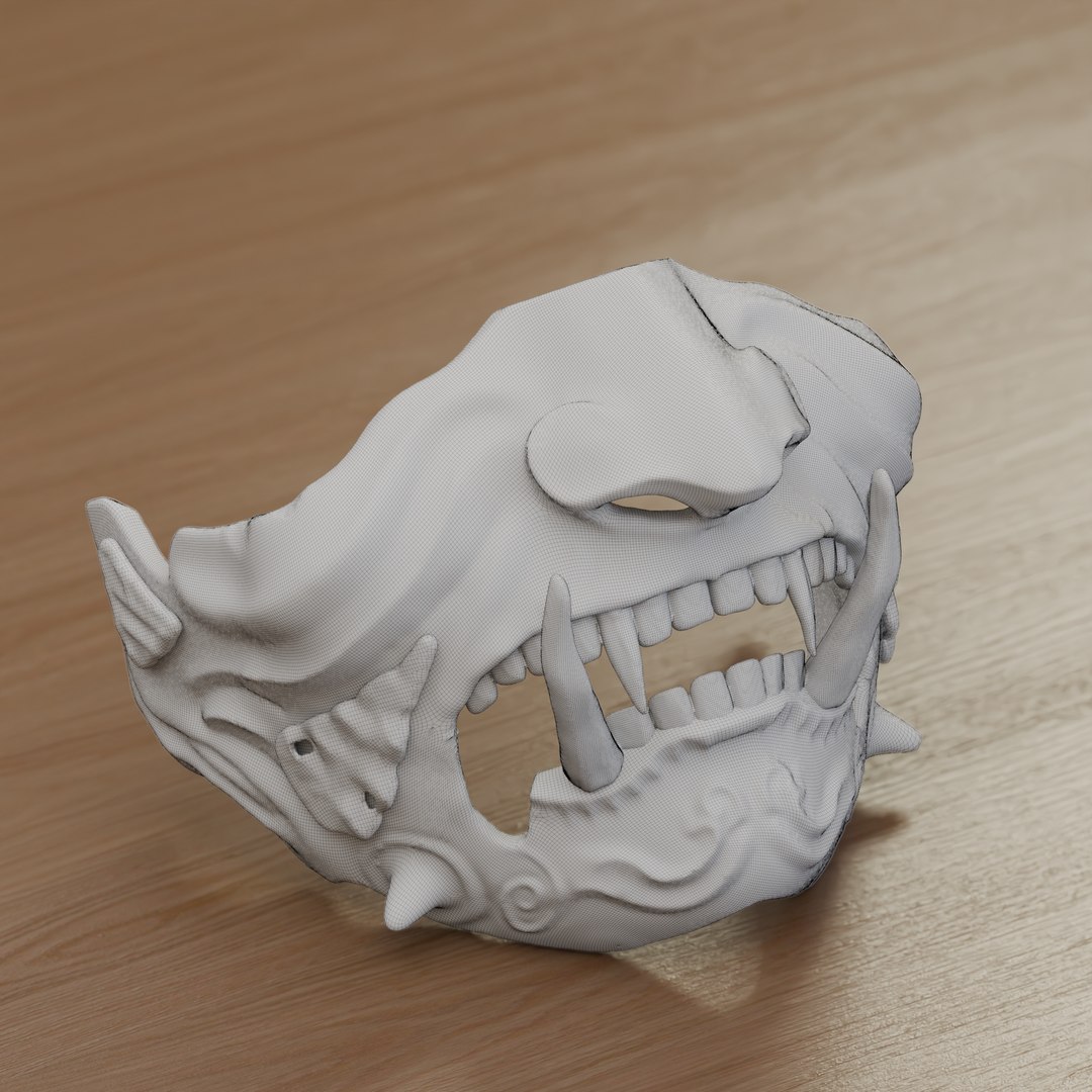 3D Oni Mask - TurboSquid 2309689