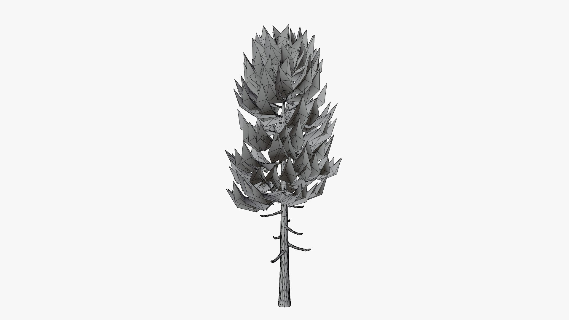 3D Lowpoly Pine V5 - TurboSquid 2103426