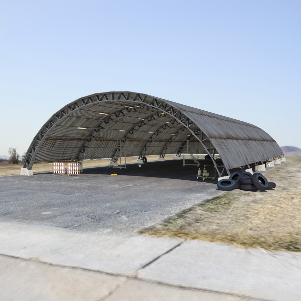 3d hangar model