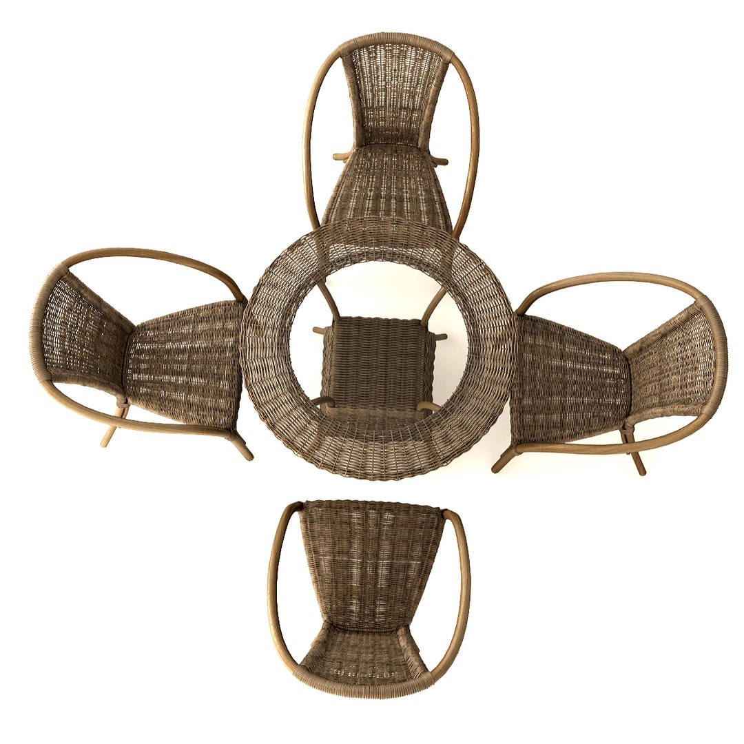 Furniture Rattan 3D Model - TurboSquid 1157999