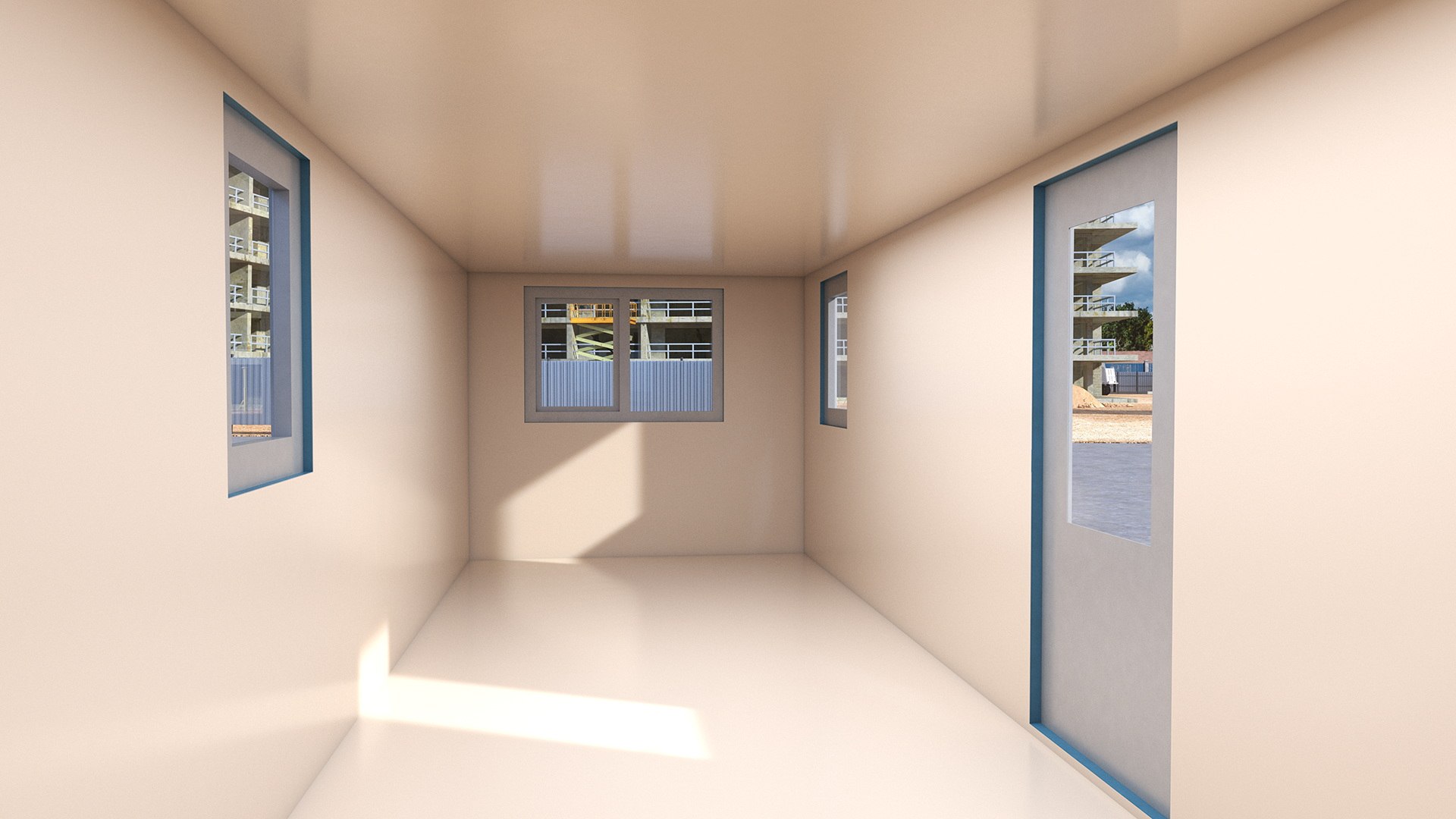 Prefabricated Portable Container Office 3D Model - TurboSquid 2180133