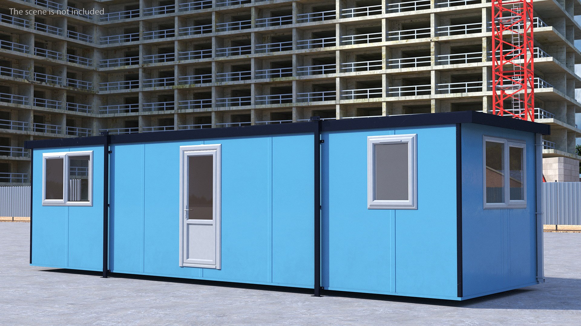Prefabricated Portable Container Office 3D Model - TurboSquid 2180133