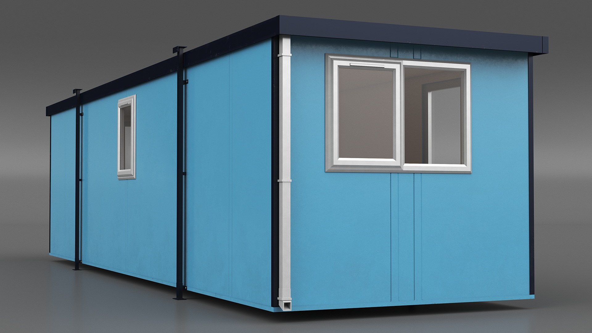 Prefabricated Portable Container Office 3D Model - TurboSquid 2180133