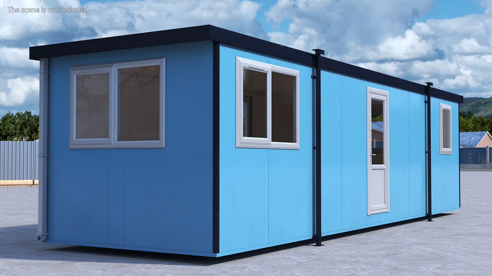 Prefabricated Portable Container Office 3D Model - TurboSquid 2180133